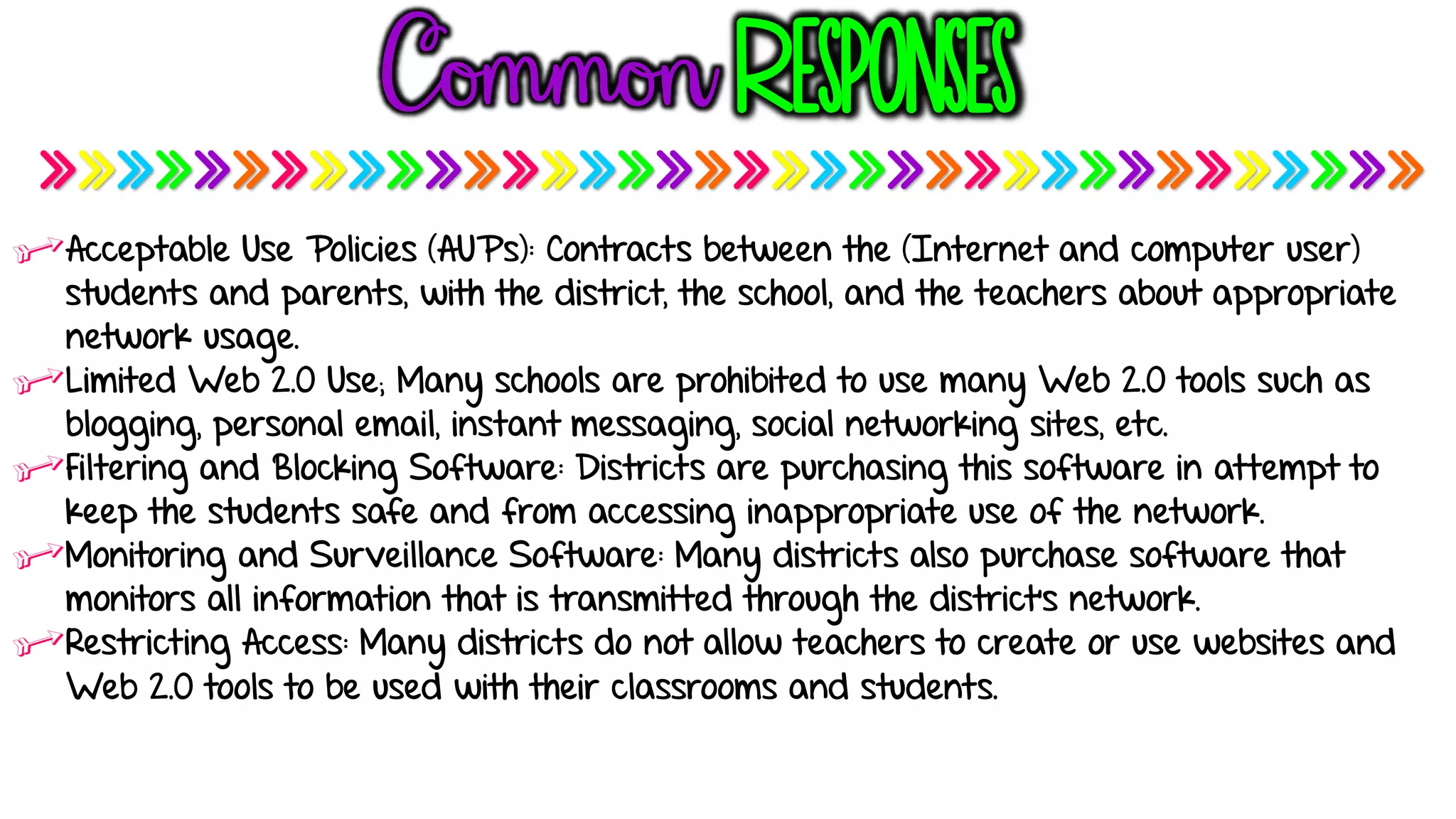 Inappropriate use of the network ppt | PDF
