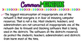 Inappropriate use of the network ppt | PDF