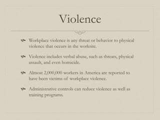 Inappropriate workplace behavior | PPTX