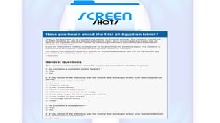 Inar (First Egyptian Tablet) Market Research | PPT