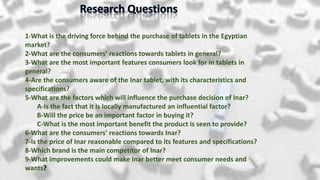 Inar (First Egyptian Tablet) Market Research | PPT