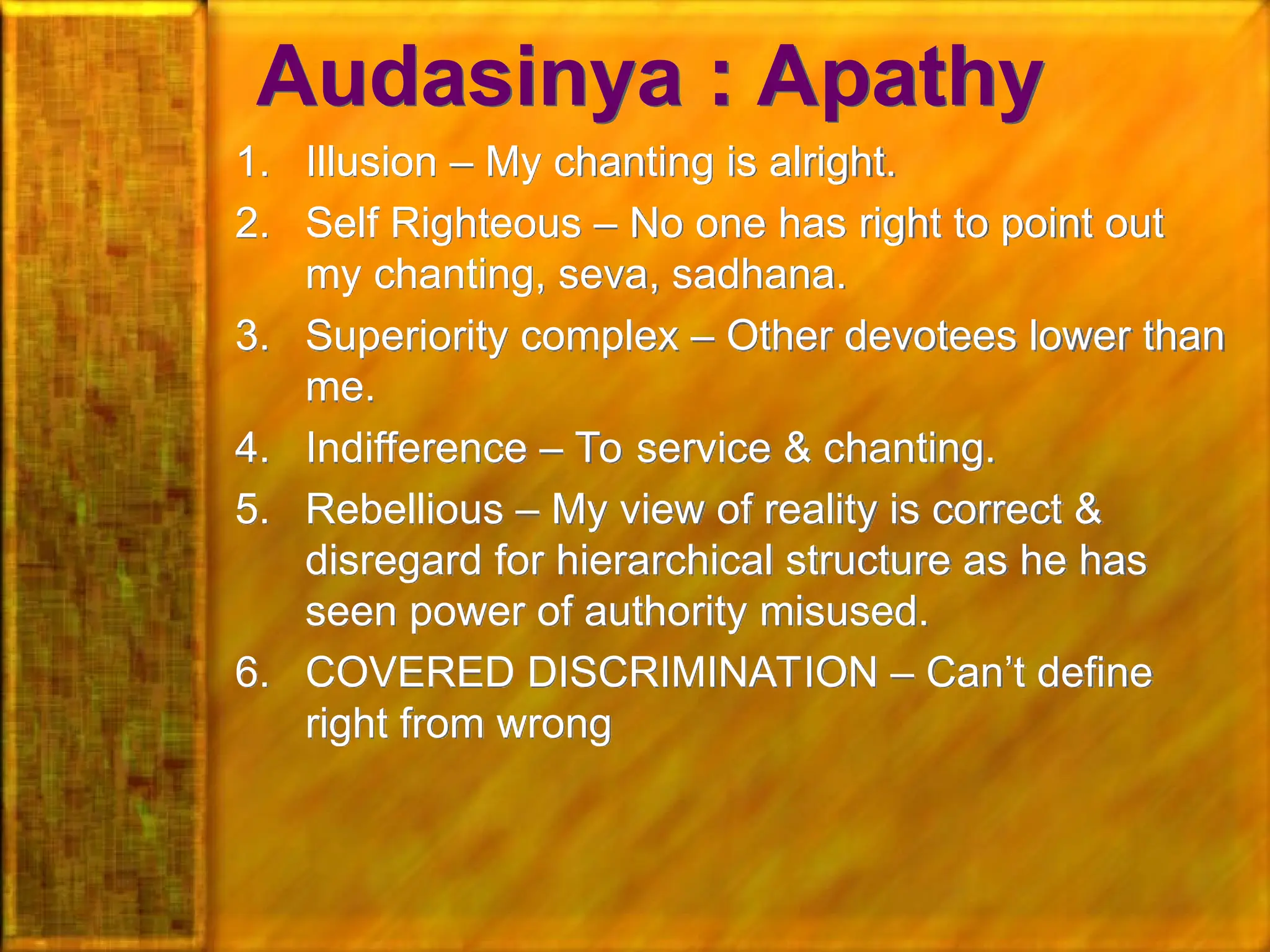 Inattentive-Chanting of Holy Names of Krishna | PPT