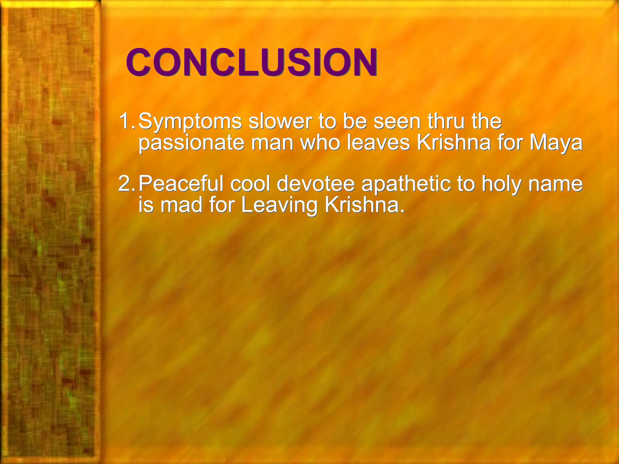 Inattentive-Chanting of Holy Names of Krishna | PPT