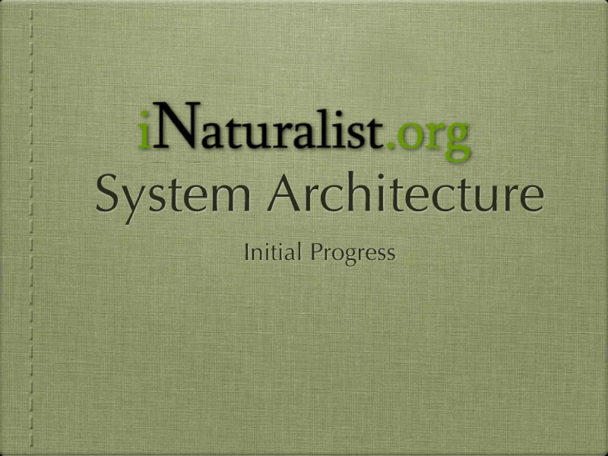 iNaturalist System Architecture: Presentation 1 | PDF