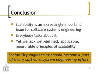 Scalability in Software Systems Engineering: The Good, the Bad, and the ...