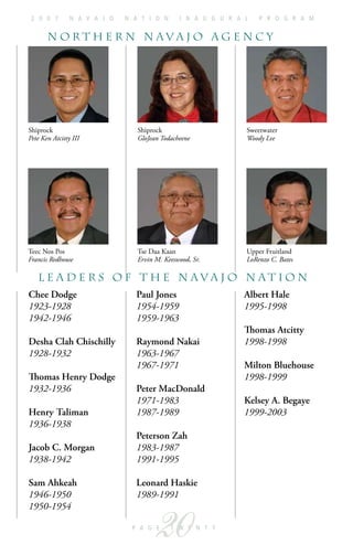 Navajo Nation Presidential Inauguration Program | PDF