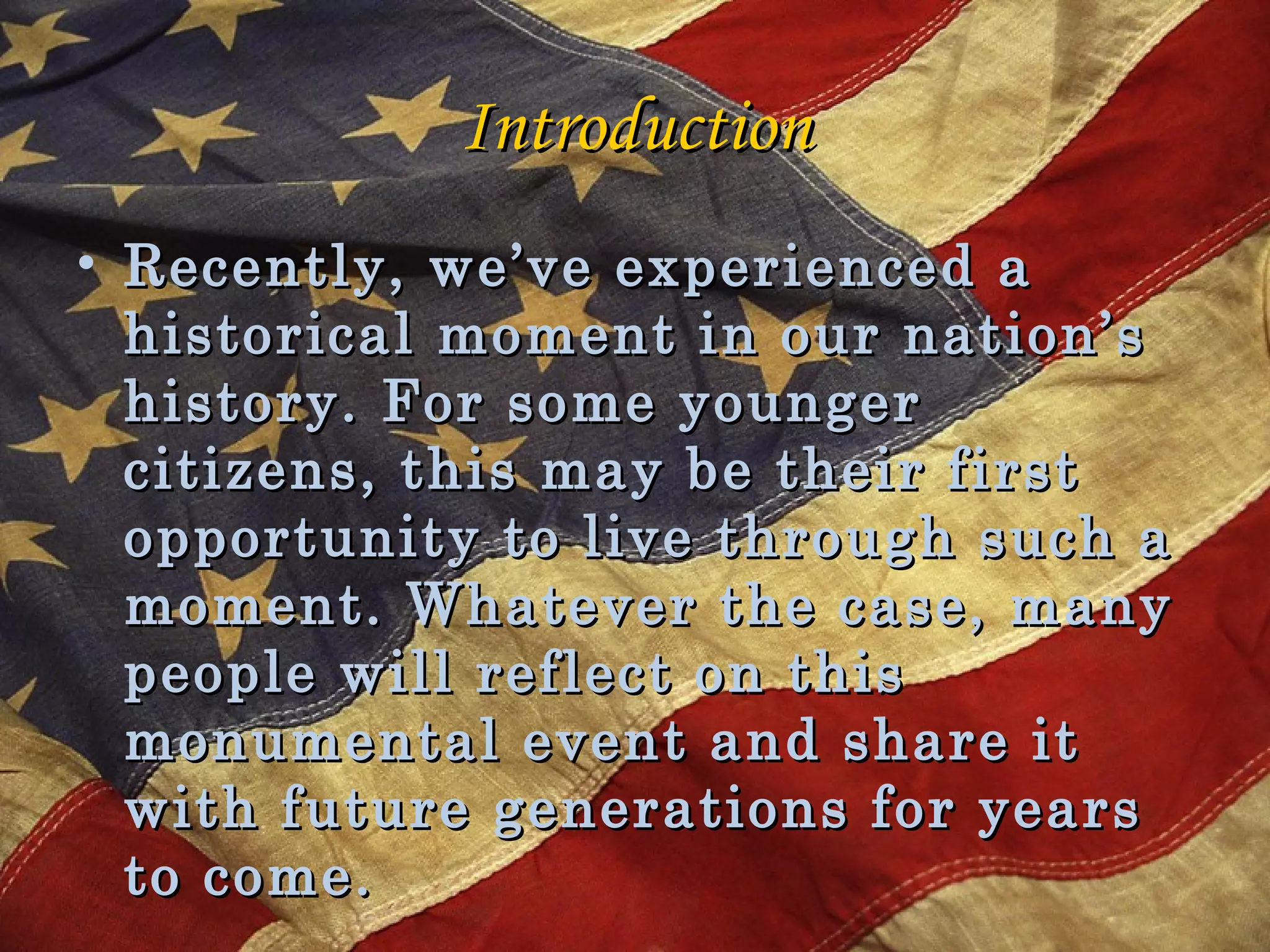 Inauguration Webquest | PPT