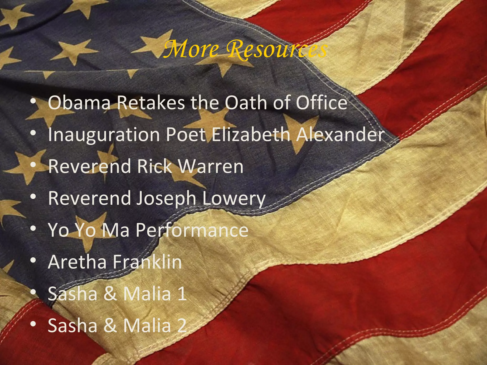 Inauguration Webquest | PPT