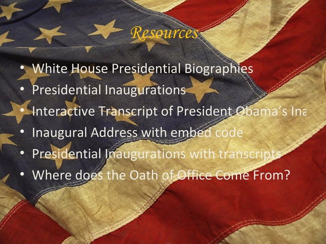 Inauguration Webquest | PPT