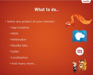 Short Intro to Mozilla and FSA Program. | PPT