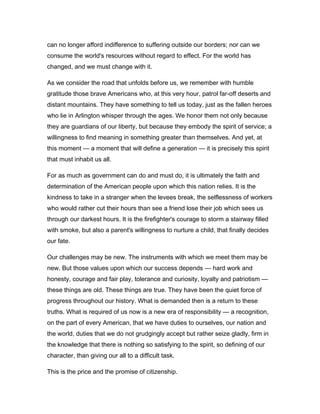 Inauguration Speech | DOC