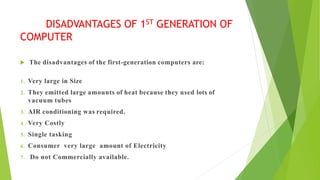 Generation of computer by Inayat ur rehman | PPT