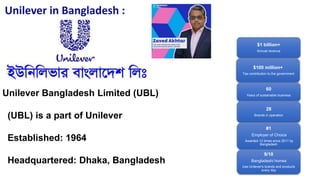 International business presentation about Unilever Company (BGC Trust ...