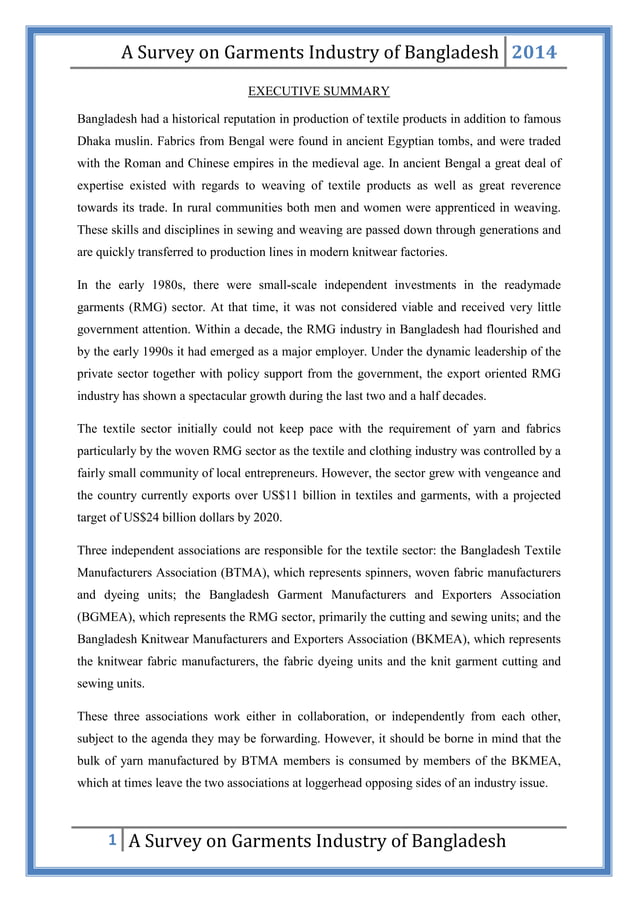 A Research on Garments Industry | PDF | Apparel Industry | Industries