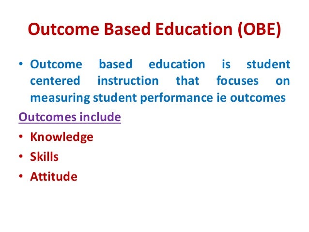 Outcome based Education