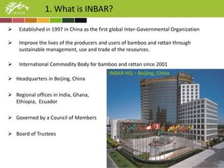 INBAR's work on bamboo and rattan standards | PPTX