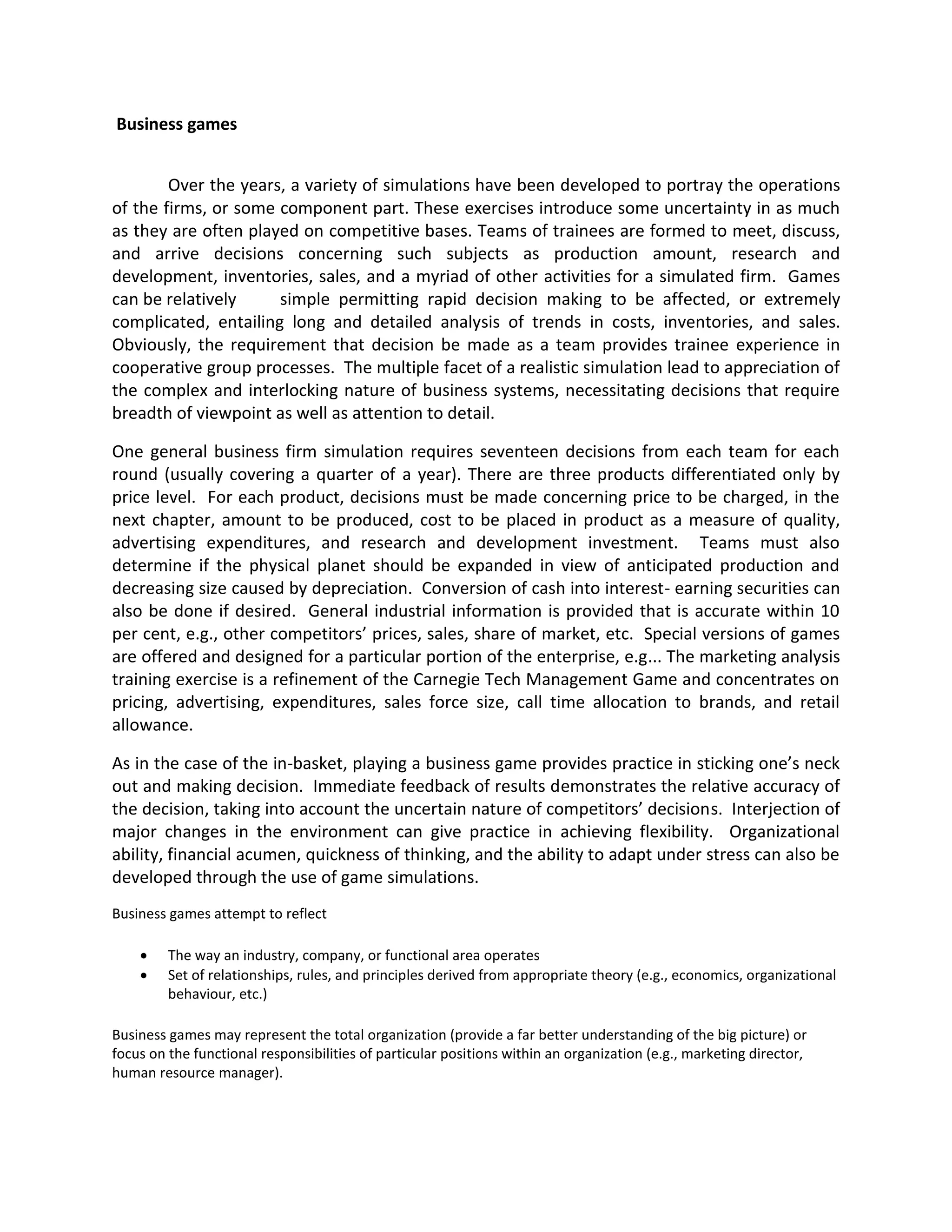 In basket technique | DOCX