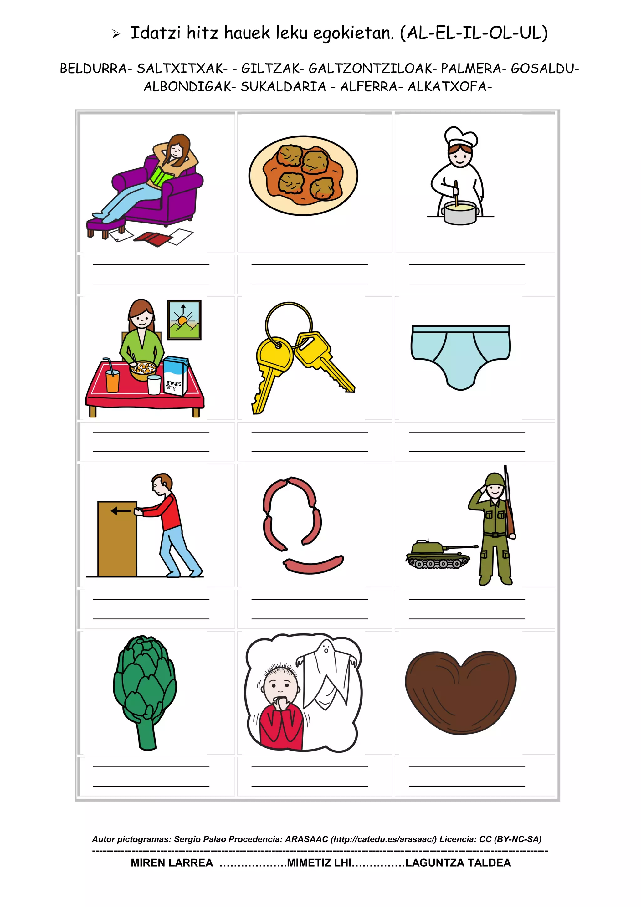 SILABA INBERTSAK LANTZEKO | PDF