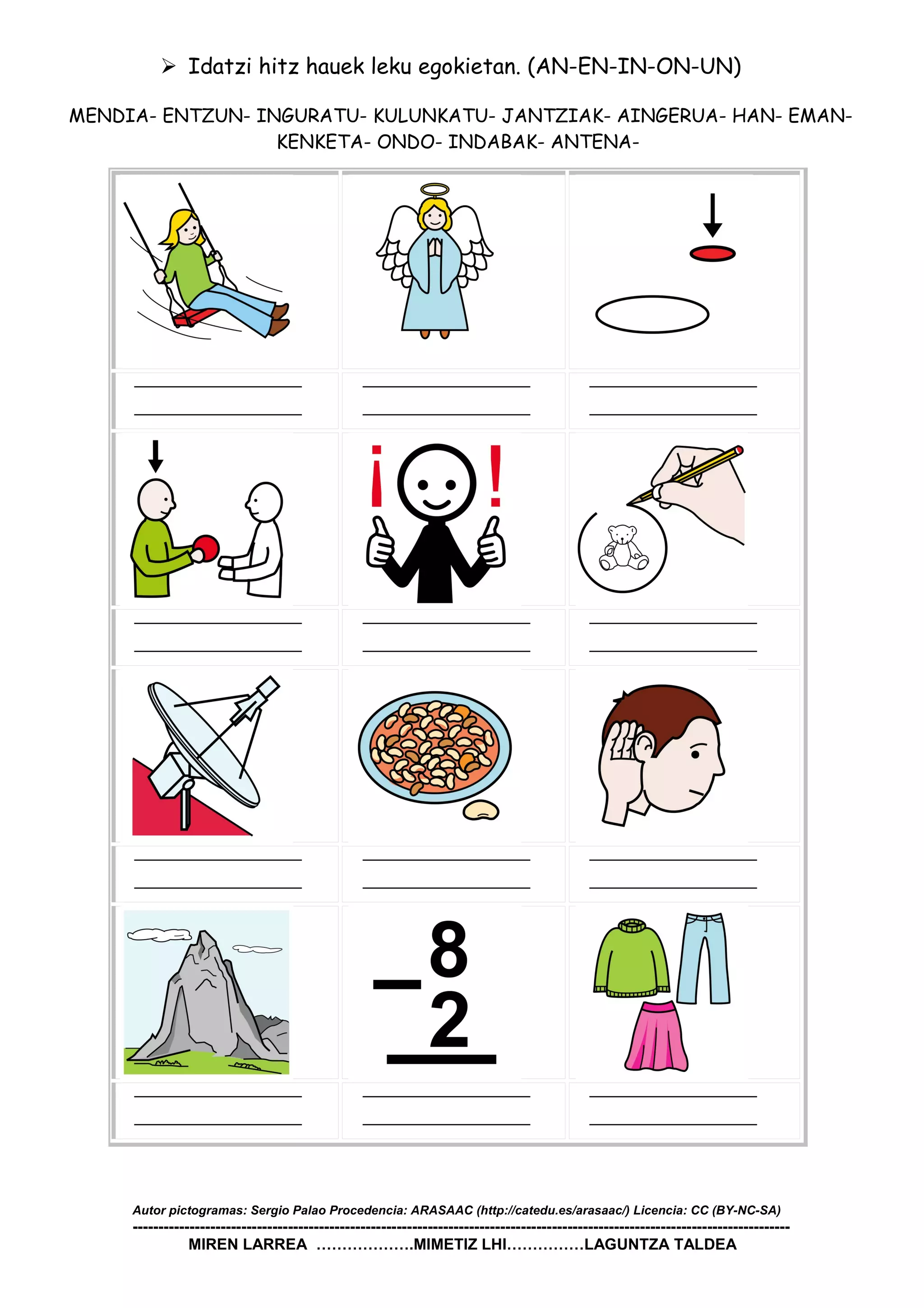 SILABA INBERTSAK LANTZEKO | PDF