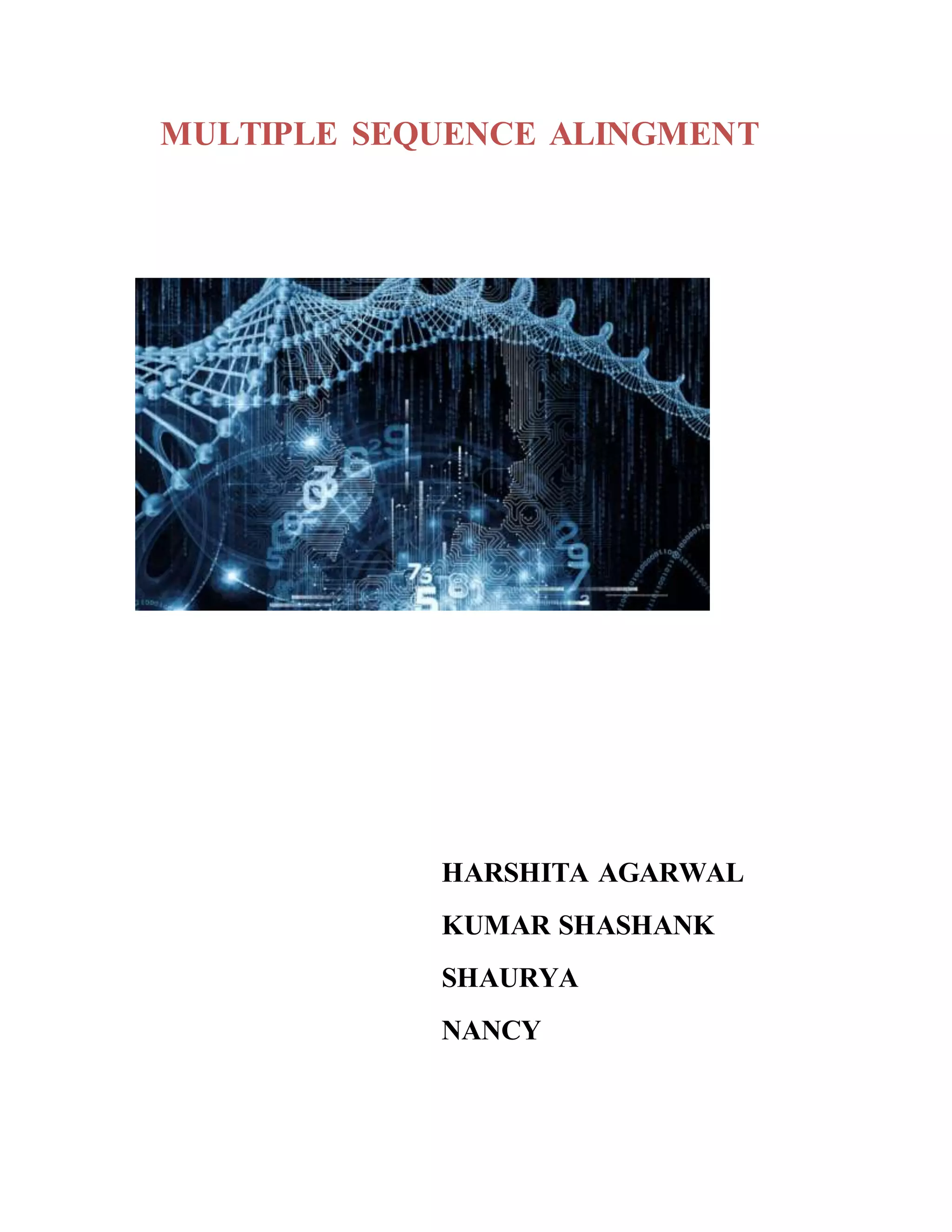 multiple sequence alignment | DOCX