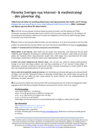 Inbjudan ding2013 lulea | PDF