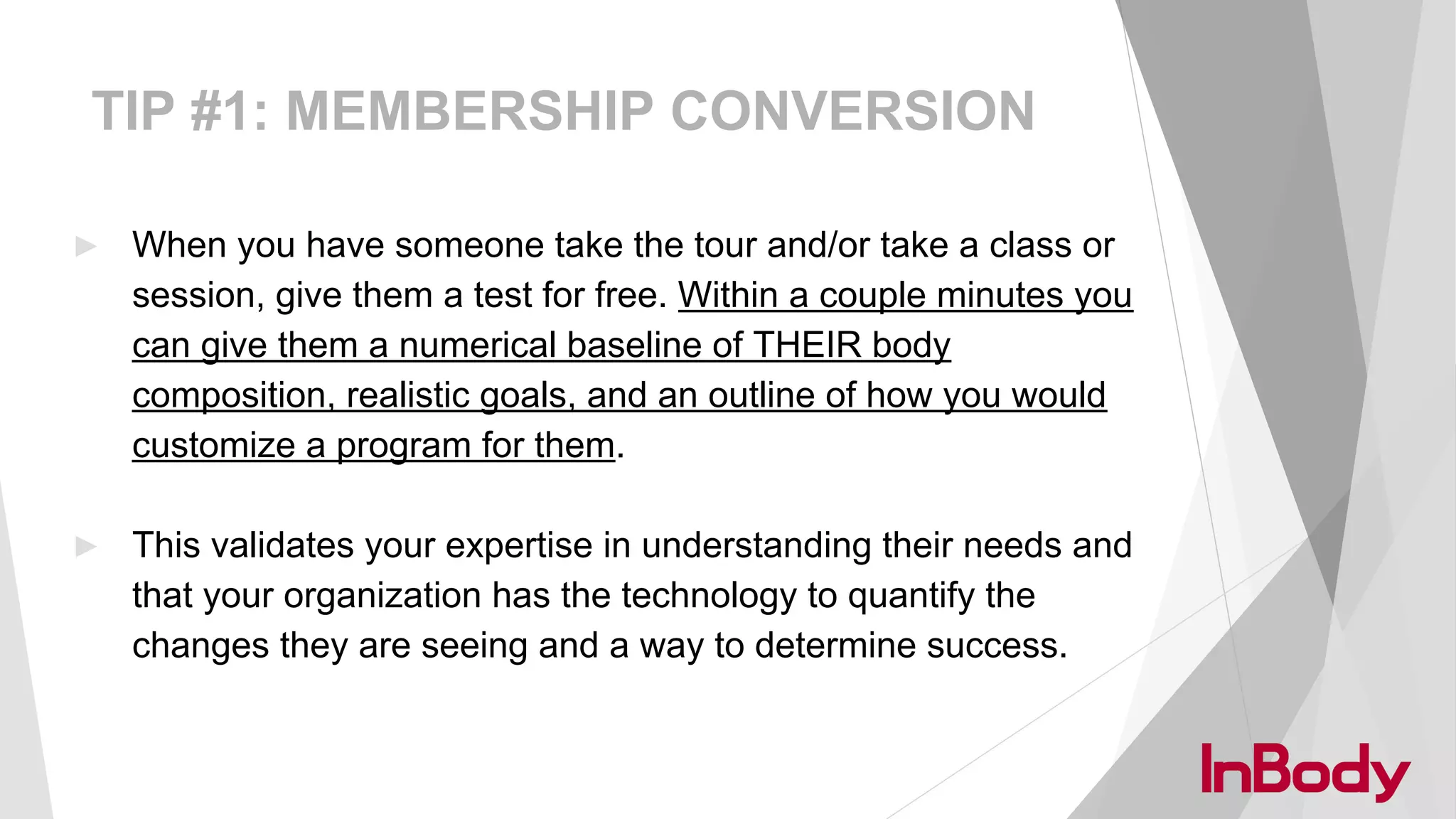 InBody Value Proposition | Body Composition Analysis | PDF