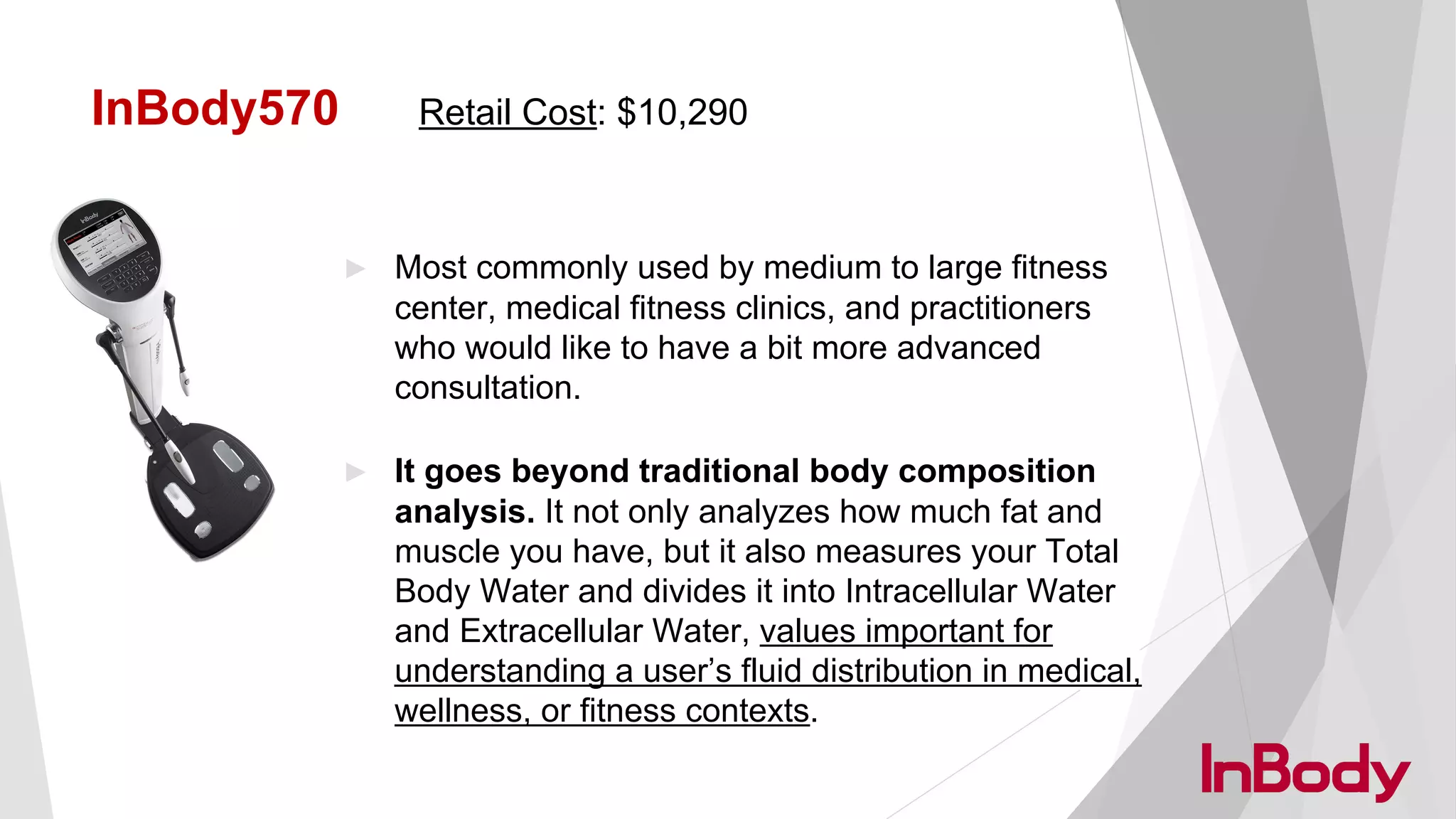 InBody Value Proposition | Body Composition Analysis | PDF