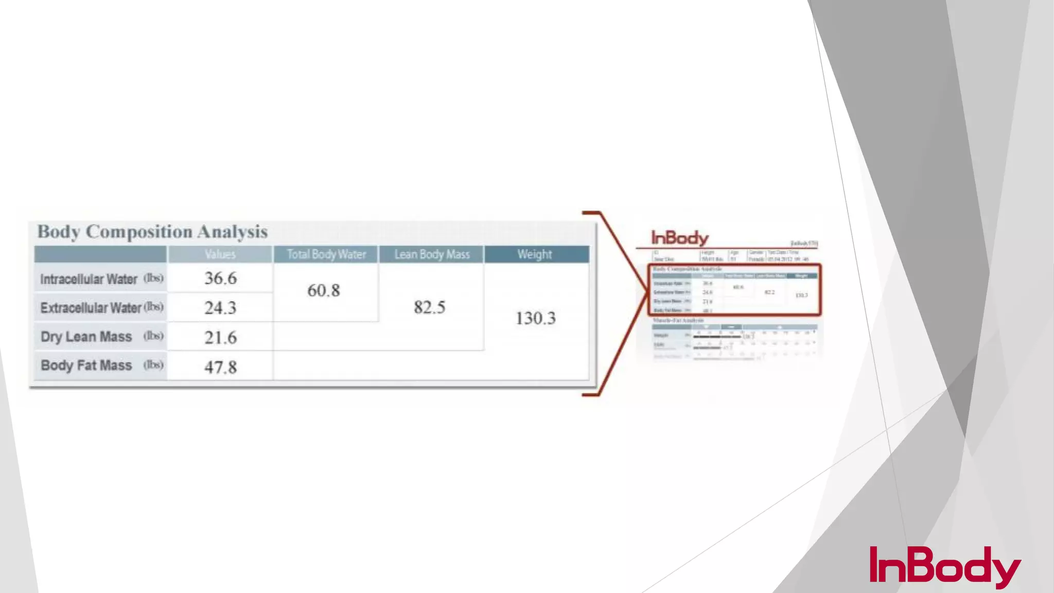 InBody Value Proposition | Body Composition Analysis | PDF