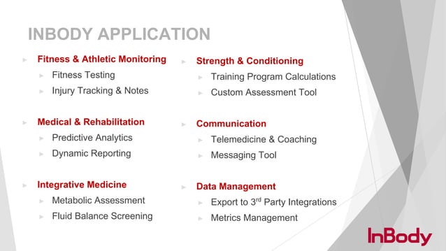 InBody Value Proposition | Body Composition Analysis | PDF