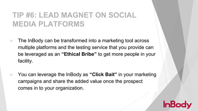 InBody Value Proposition | Body Composition Analysis | PDF