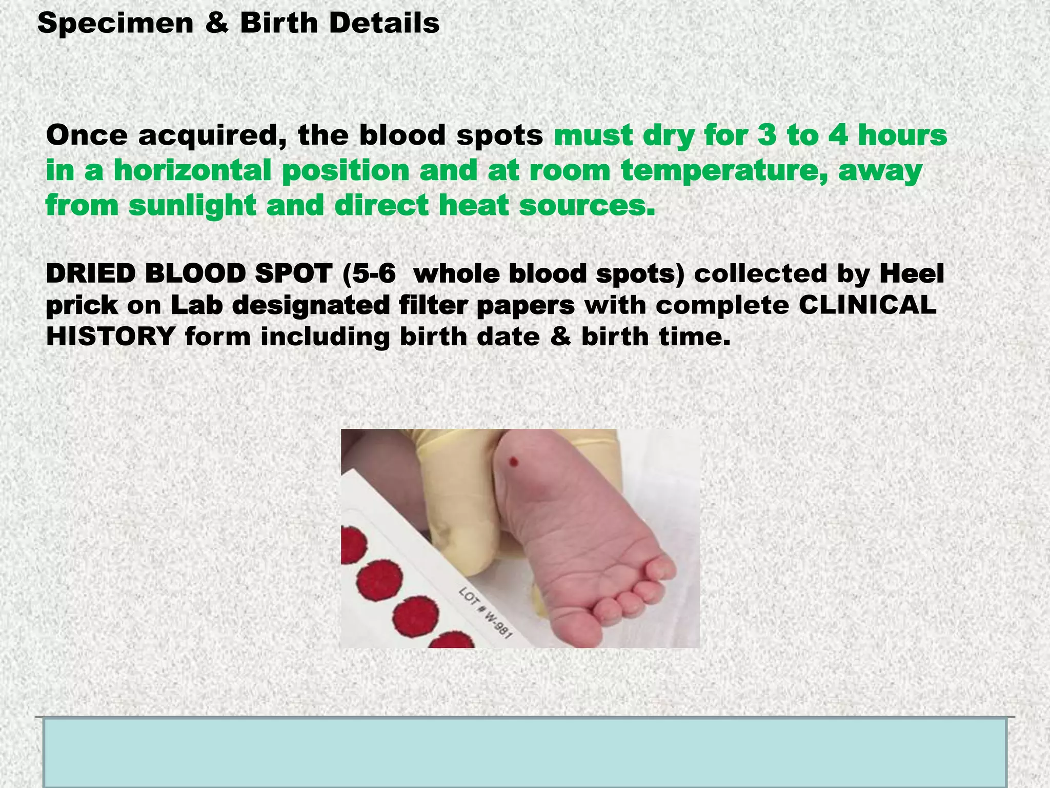 Inborn error of metabolism ( Prenatal & Newborn Screening ) | PPT
