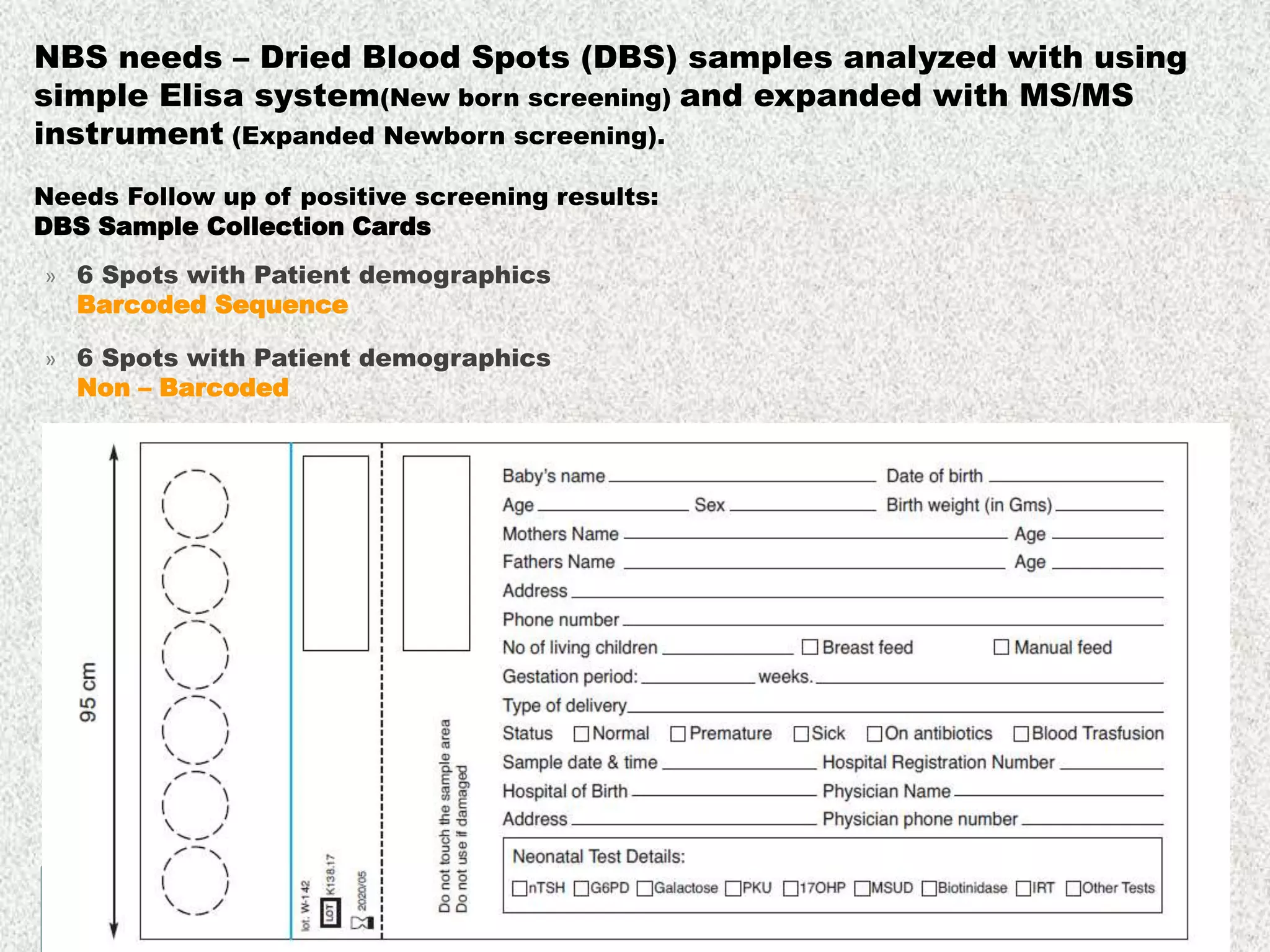 Inborn error of metabolism ( Prenatal & Newborn Screening ) | PPT