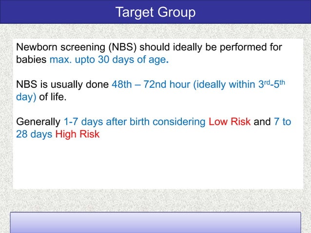 Inborn error of metabolism ( Prenatal & Newborn Screening ) | PPT