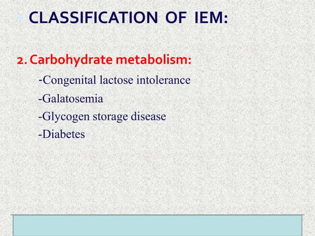 Inborn error of metabolism ( Prenatal & Newborn Screening ) | PPT