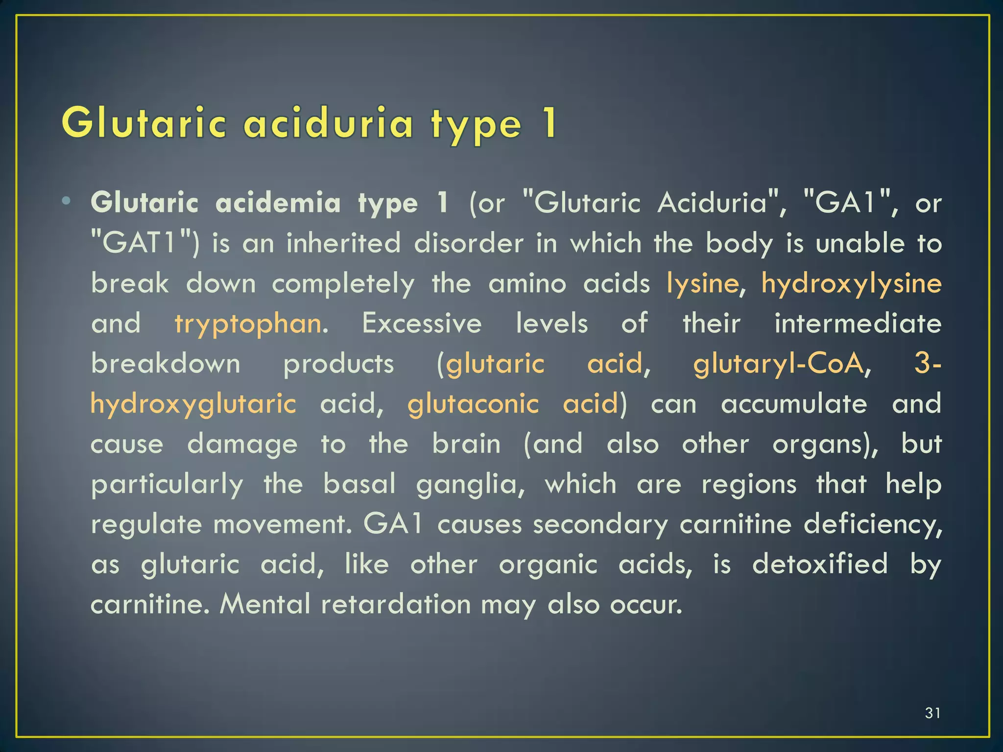 Inborn errors of metabolism | PDF