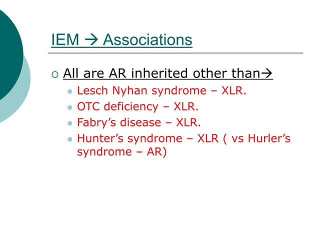 Inborn_Errors_of_Metabolism.ppt for msc biochemistry | PPT | Endocrine ...