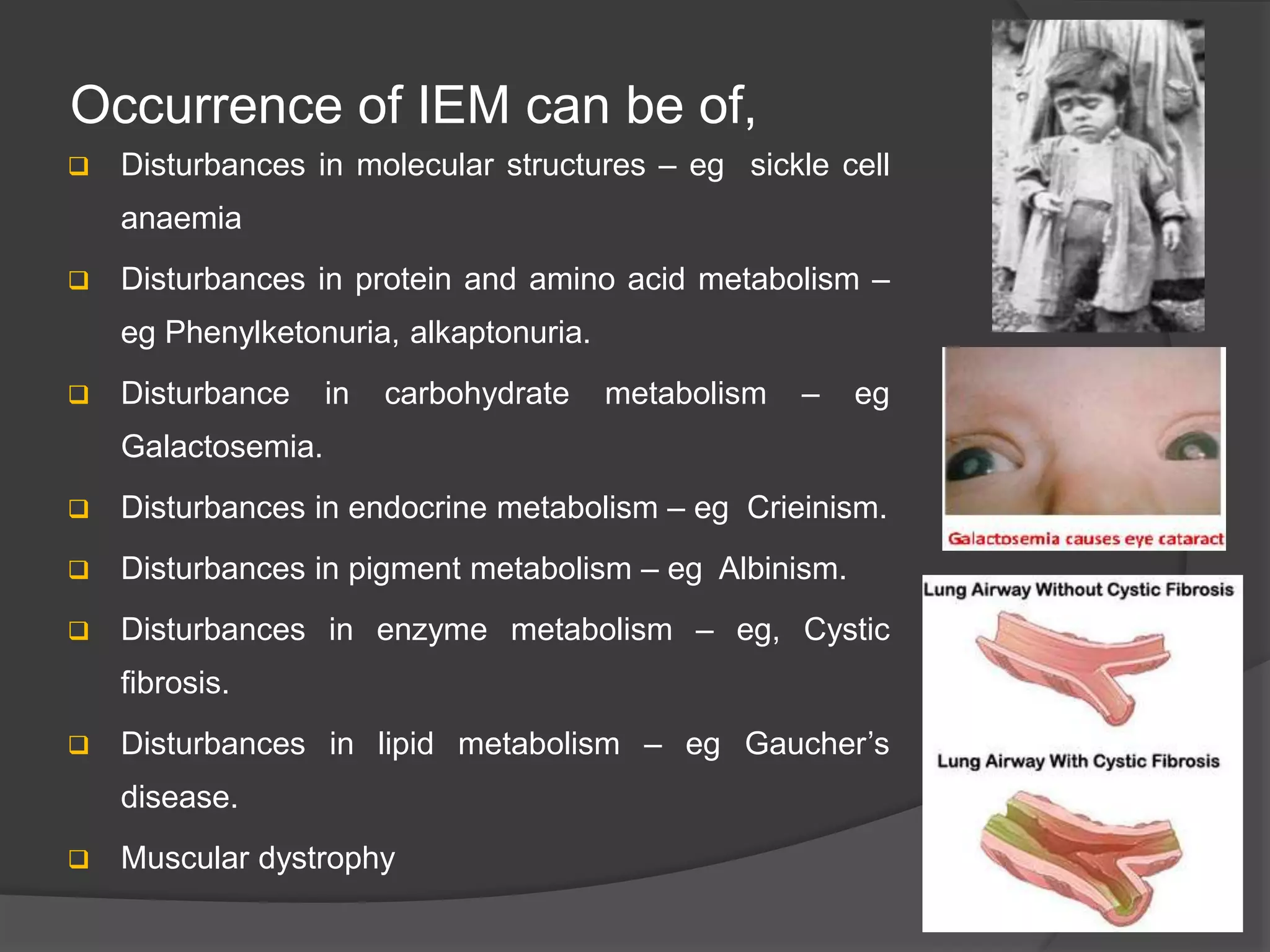 Inborn errors of metabolism ppt | PPTX