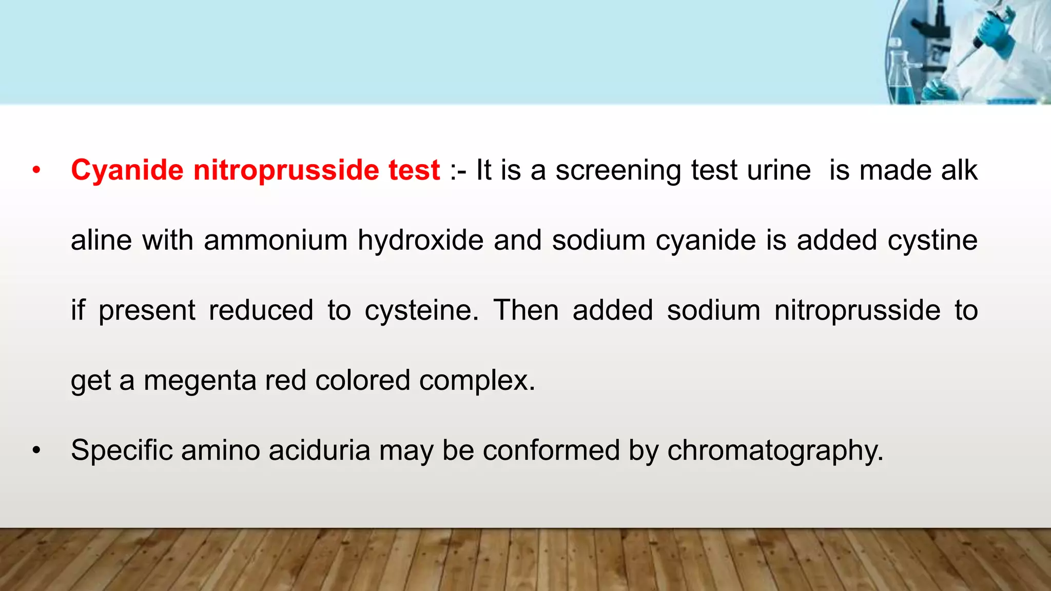 Inborn errors of protein metabolism | PPTX