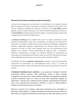 Inbound Marketing: Concepto, Estrategia, Elementos y Casos de Éxito | PDF