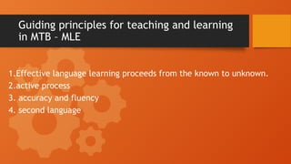 College of Education 2nd YearMother Tongue -MLE MTB. pptx | PPTX