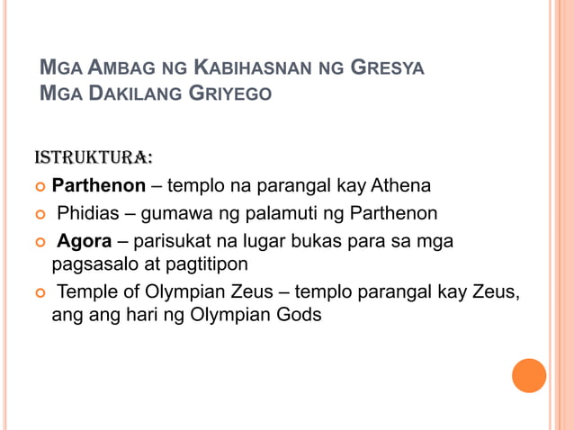 SINAUNANG KABIHASNAN NG GRESYA | PDF