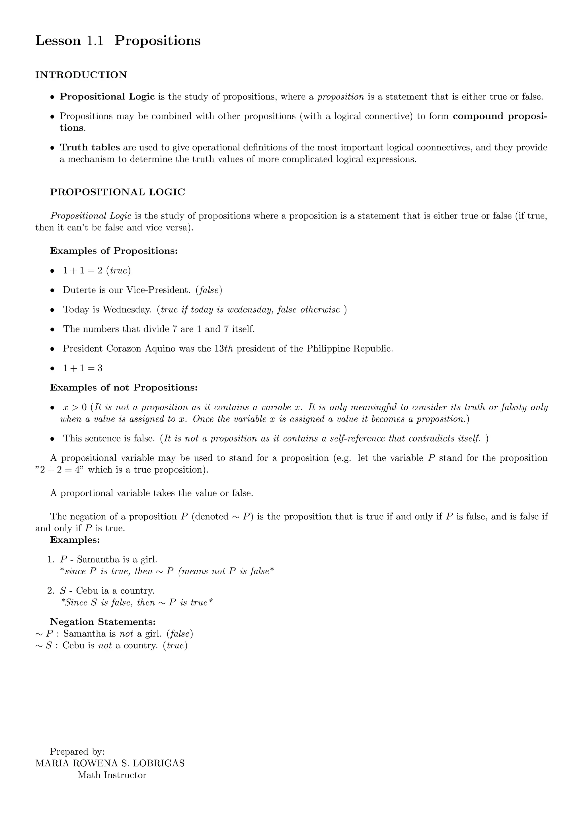 Lesson_-_1_Fundamentals_of_Logic_and_Equivalence | PDF