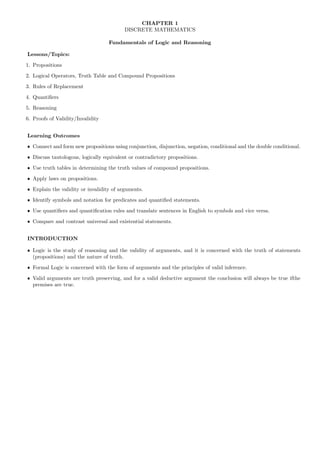 Lesson_-_1_Fundamentals_of_Logic_and_Equivalence | PDF