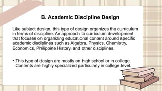 Types of Curriculum Design for college.pptx