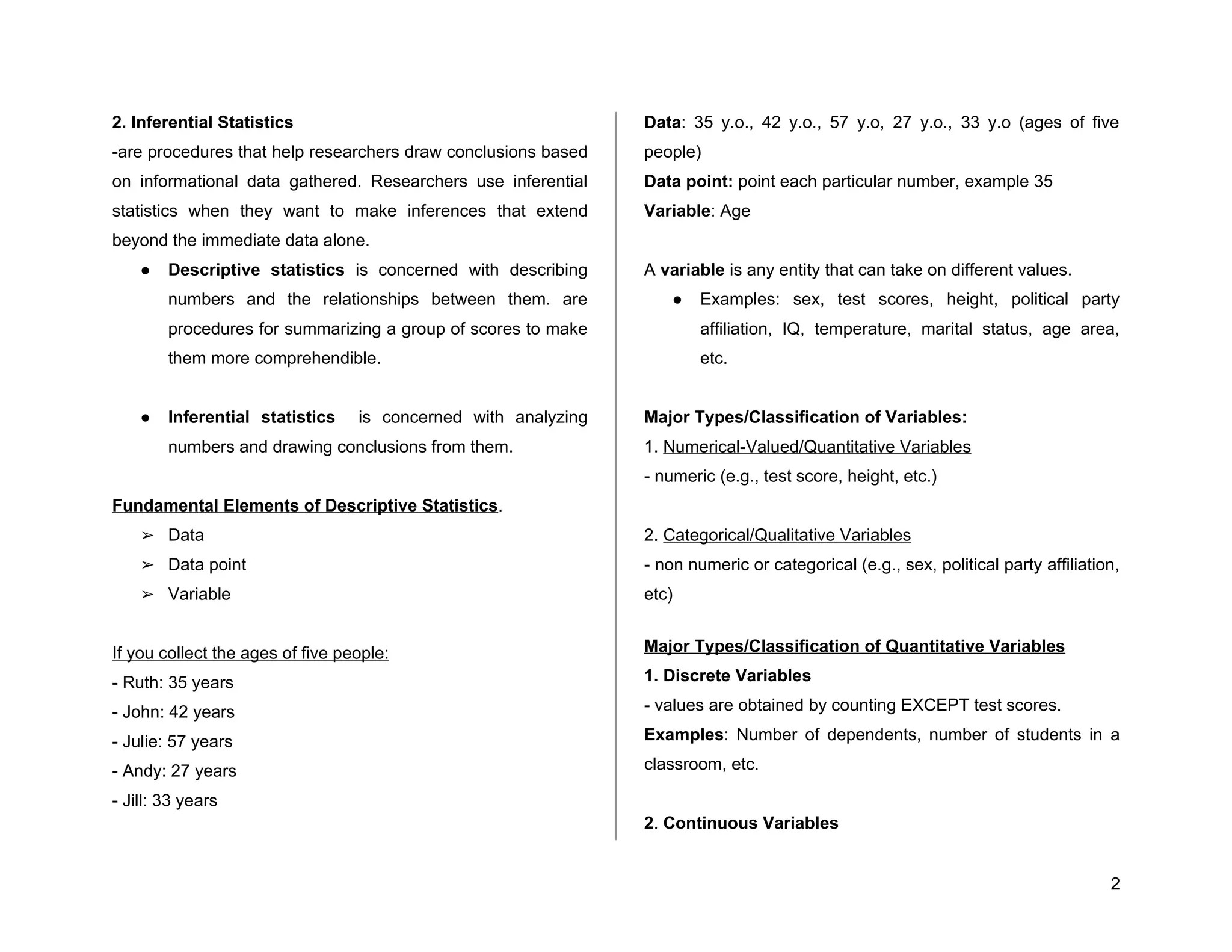 BACHELOR of SOCIAL WORK STATISTICS REVIEWER | DOCX