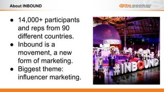 HubSpot's Inbound 2015 - Summary and Highlights | PPT