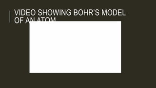 Bohr's model of an atom. | PPTX