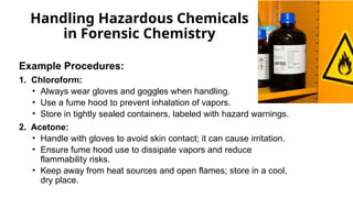 Forensic Chemistry Power Point Presentation | PPTX
