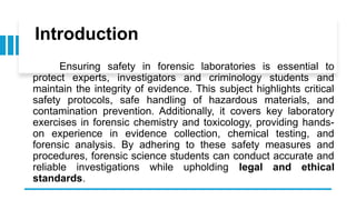 Forensic Chemistry Power Point Presentation | PPTX