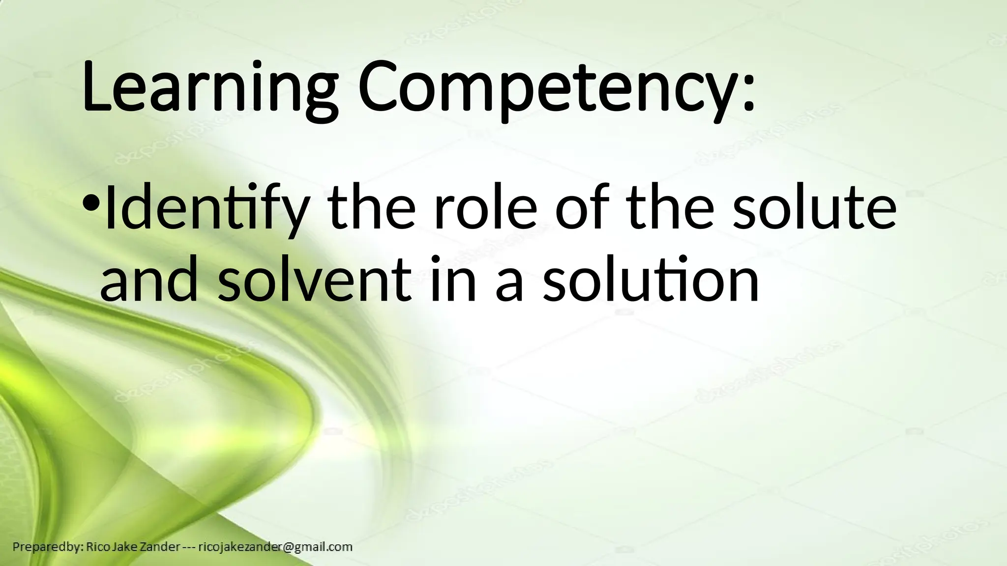 ROLE OF SOLUTE AND SOLVENT IN A SOLUTIONpptx | PPTX